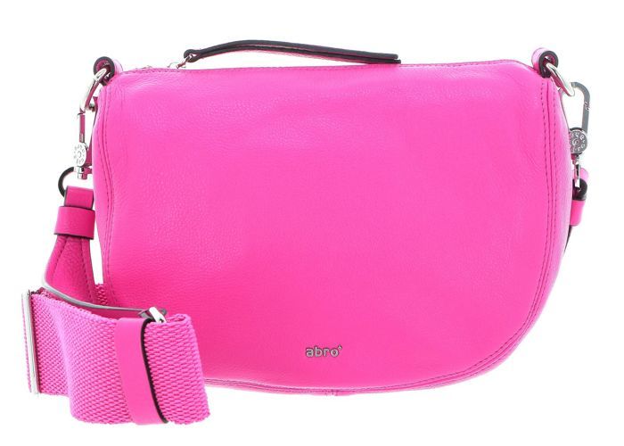 Abro Sac à épaule bandoulière rose en cuir pour femme - Leather Dalia ...