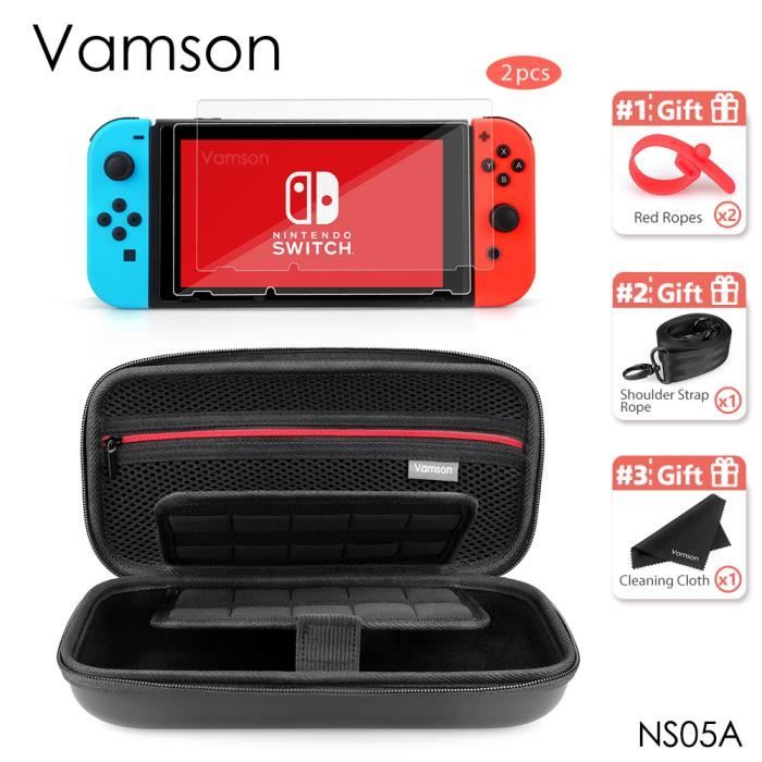 NS05A-Vamson Sac de transport étanche pour accessoires Nintendo Switch ...