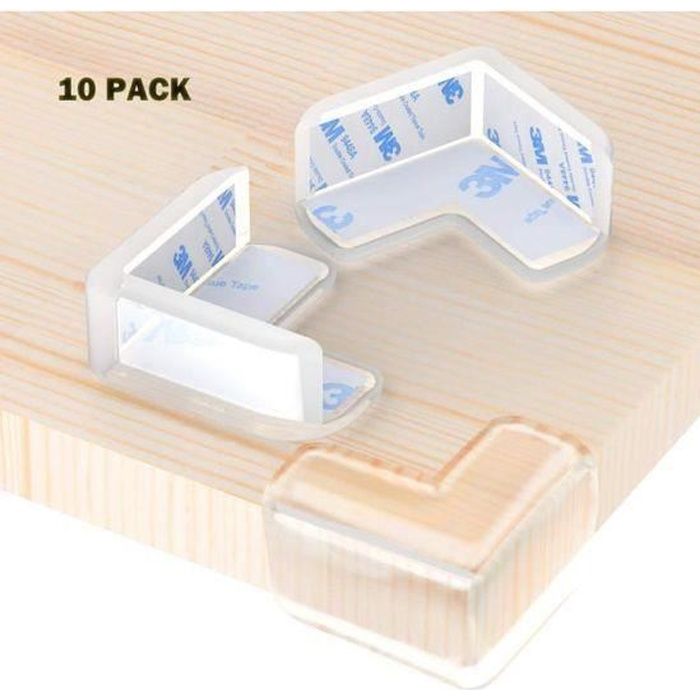 Protection Coin de Table - YOLISTAR - 10pcs - Transparent - Grande ...