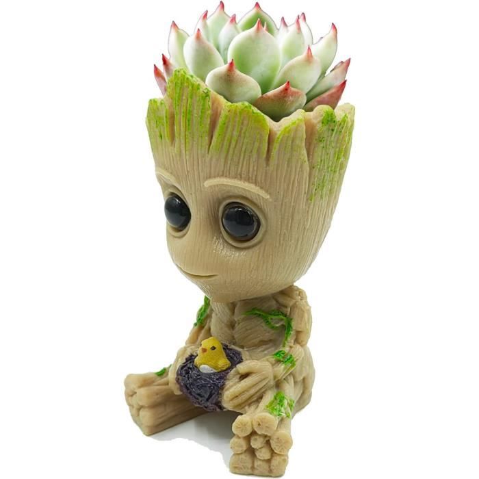 Baby Groot Arbre Pot De Fleurs, Sculpture De Jardin, Pots De Fleurs ...
