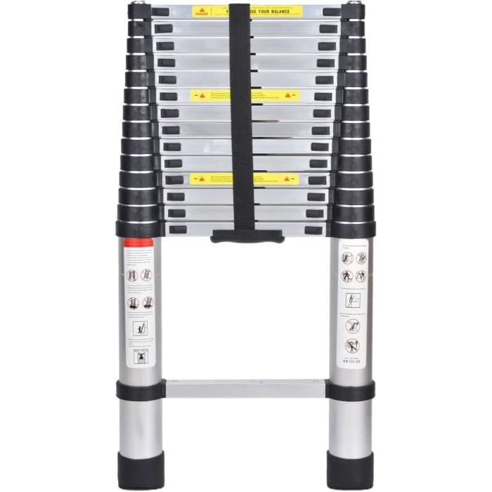 4,4M Echelle Telescopique, Échelle Pliable Charge Maximale 150Kg ... 4,4M Echelle Telescopique, Échelle Pliable Charge Maximale 150Kg ...