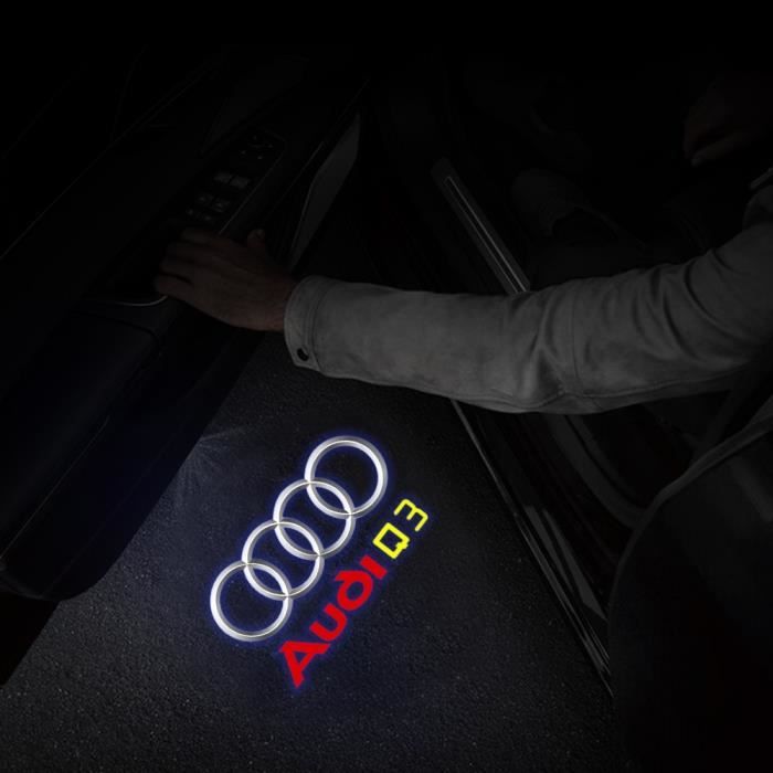 Audi Q3 - Lumières de bienvenue de porte de voiture à LED, lampes de ...