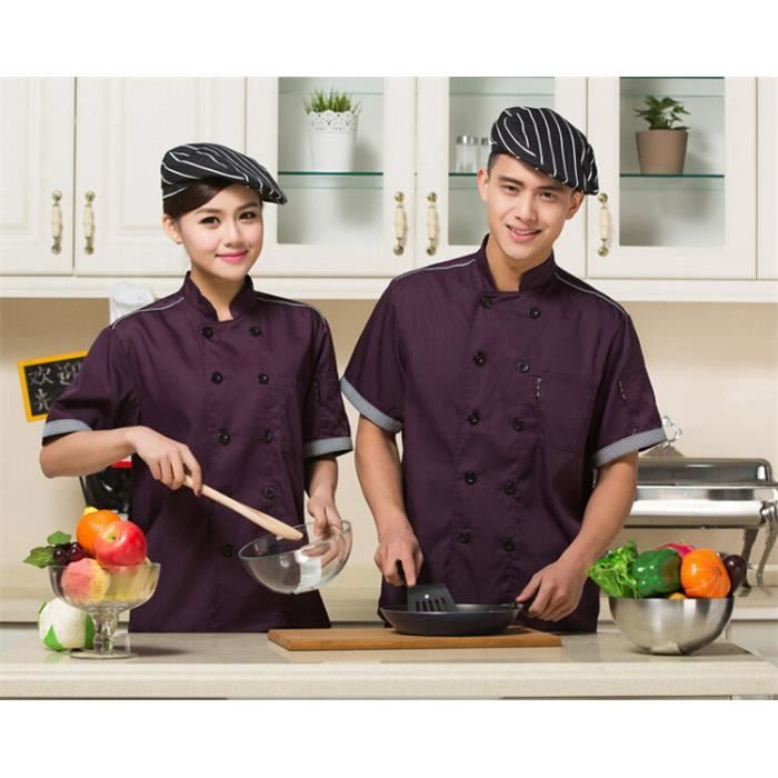 WAIWAIZUI Veste de pâtisserie Cuisinier Taille XXL hotel T-shirt unisex ...