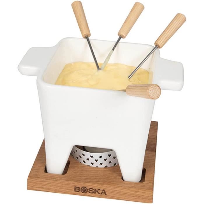 Boska Tapas Fondue Bianco L-Pour fondue au fromage & sauces-Set à ...