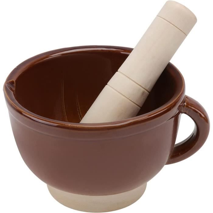 Marbre Moulin À Épices Ail Mortier Et Pilon Set Bol De Broyage Écraser ...