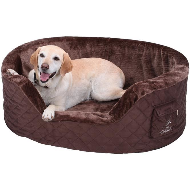 Knuffelwuff Henry Lit pour chien en mousse 5 cm M-L 80 x 60cm - beige ...