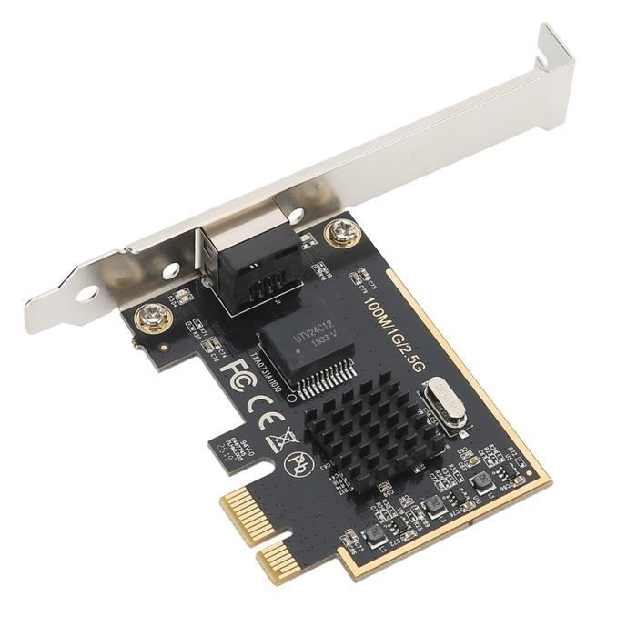 Carte réseau Gigabit PCI-E 2.5G, PCIE-x1/x4/x8/x16 2500M/s Port RJ45 ...