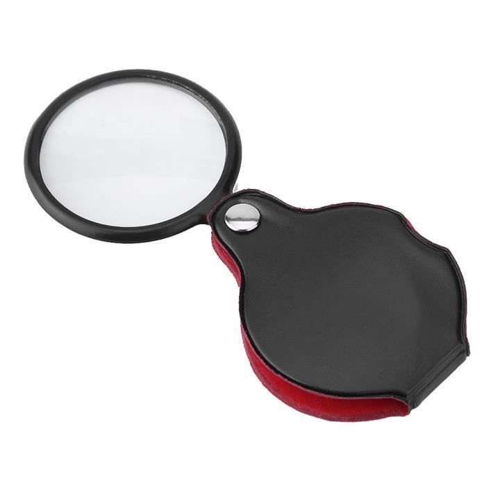 Cikonielf Loupe 8X Mini loupe de bijoux de poche pliable loupe loupe ...