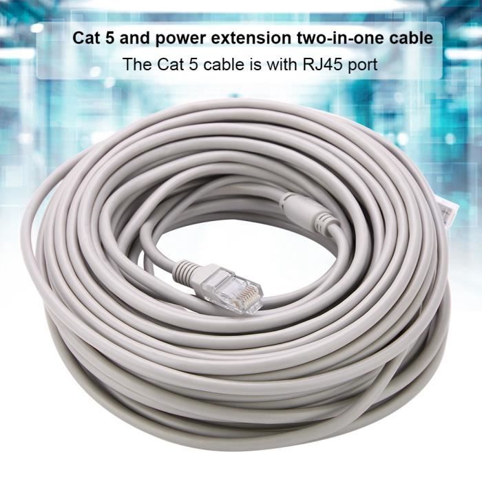 Cable Ethernet Cctv Rj45+Dc 5M/10M/15M/20M Rj45 + Cable De ...