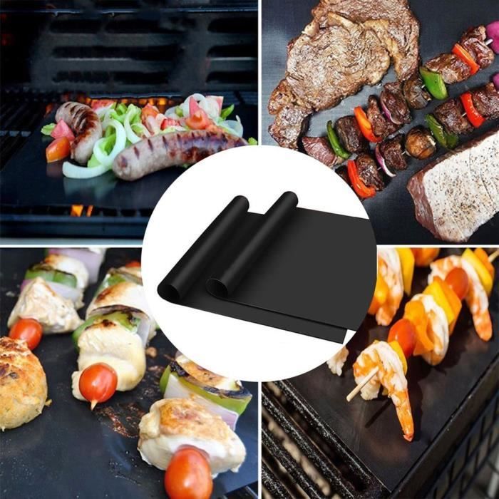 2 x Tapis Barbecue BBQ réutilisable 15,7 x 12,9 pouces-Noir - Cdiscount ...