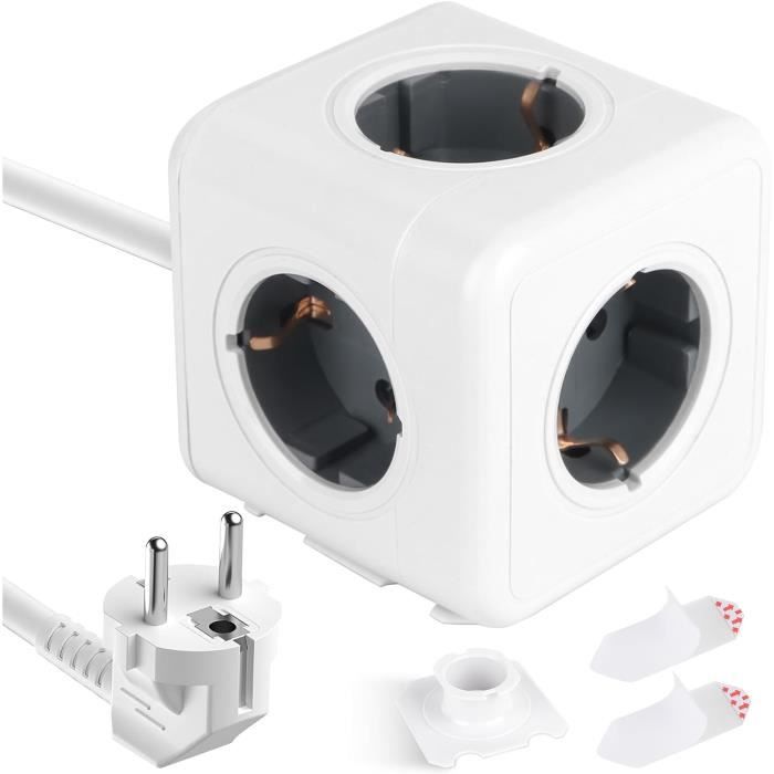 Cube Rallonge Multiprise, Multiprise Cube Avec Ligne, Cube Multiprise ...