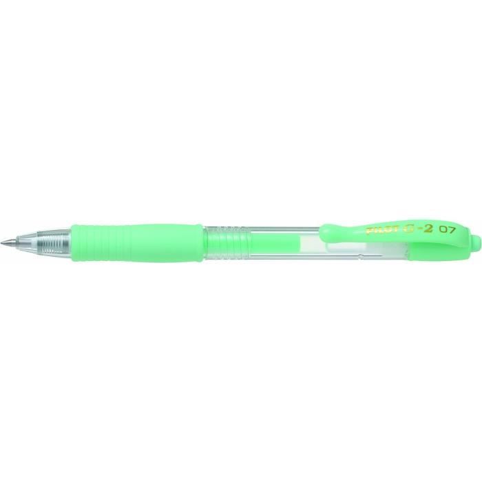 G207 Lot De 12 Stylos Rollers À Encre Gel Rétractable Vert Pastel 0,7 ...