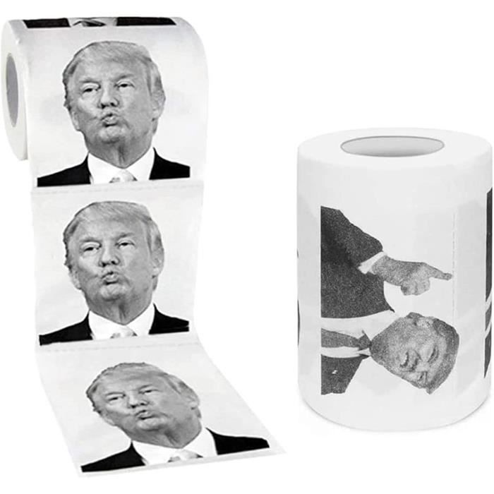 Papier hygiénique 2 rouleaux Donald Trump, humour politique, papier ...