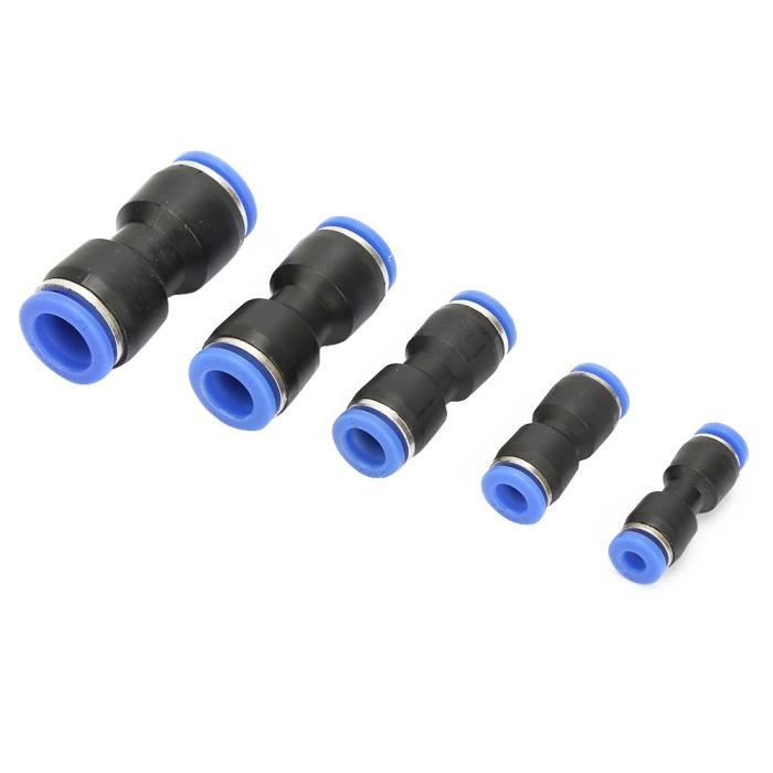 50Pcs PU-4 PU-6 PU-8 PU-10 PU-12 Connecteur pneumatique droit en ...