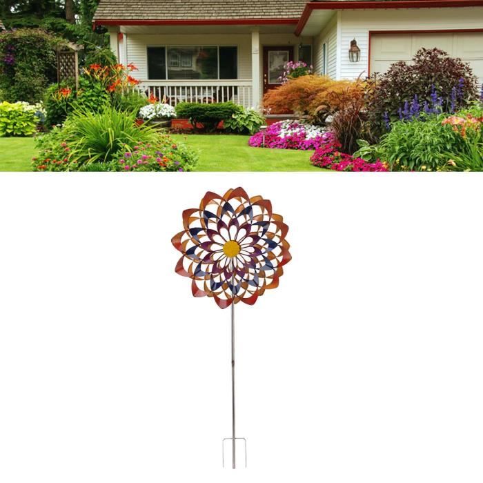 Moulin à vent extérieur 3D VGEBY - Fonctionnalité Moderne et Attrait Jardin Artificiel ...