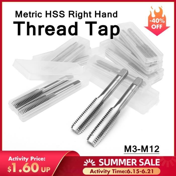 FILIERE - BUSE DE FILAGE - TARAUD,M4--jeu de robinets filetés en spirale, 2 pièces, M3 M4 M5 M6 ...