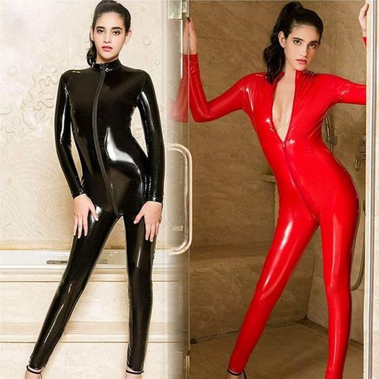 1pcs Combinaison Costume Cosplay Catwoman Clubwear Catsuit Sans