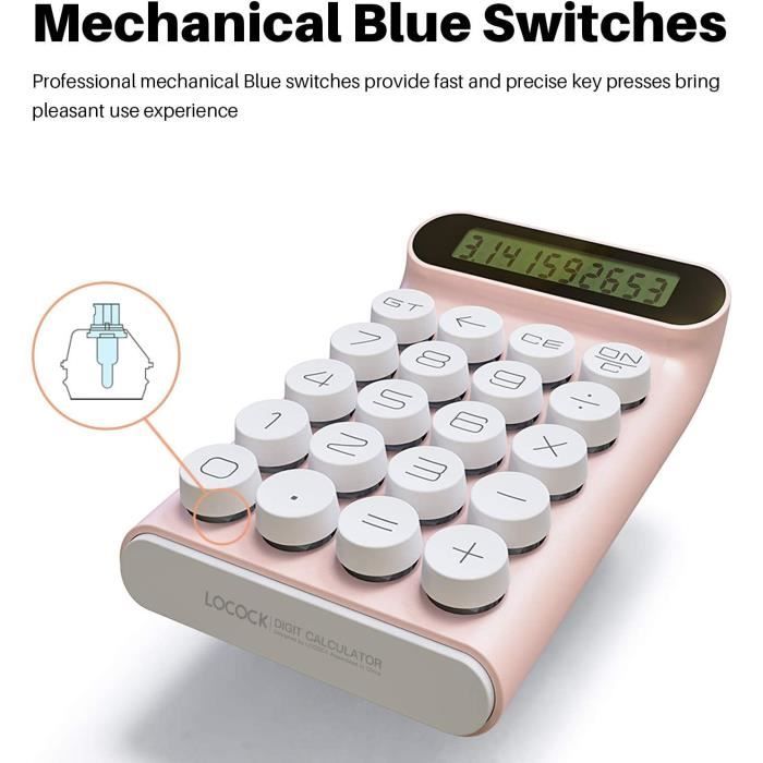 LIWI-Calculatrice à interrupteur mécanique, portable pour le bureau ...