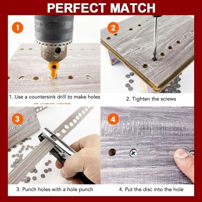 Pince à perforer Perforatrice 8 mm en acier positionnement précis Mini ...