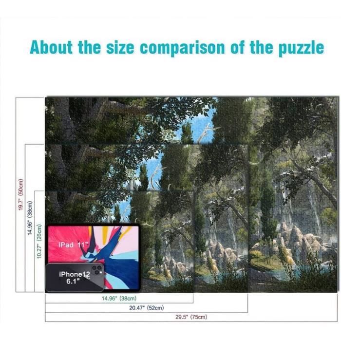 Puzzle 1000 Pièces Pour Adultes Mini Puzzles Cerf De Virginie Ados ...