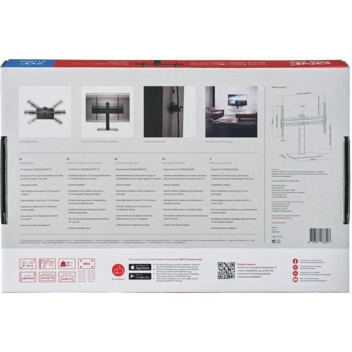 Support mural pour écran plat One For All PIED TV A POSER SUR MEUBLE WM ...