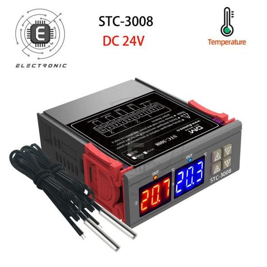 Thermostat d'ambiance,STC-1000 STC-3000 STC-3008 STC-3018 LED Numérique Contrôleur De ...