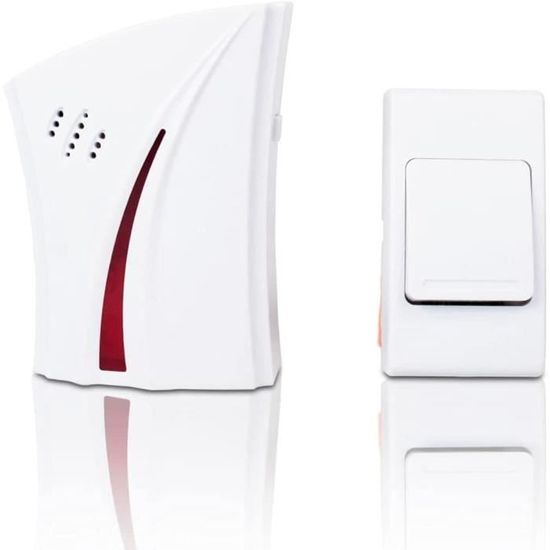 Sonnette Sans Fil Maison Interphone 32 Mélodies Grande Portée 80 ...