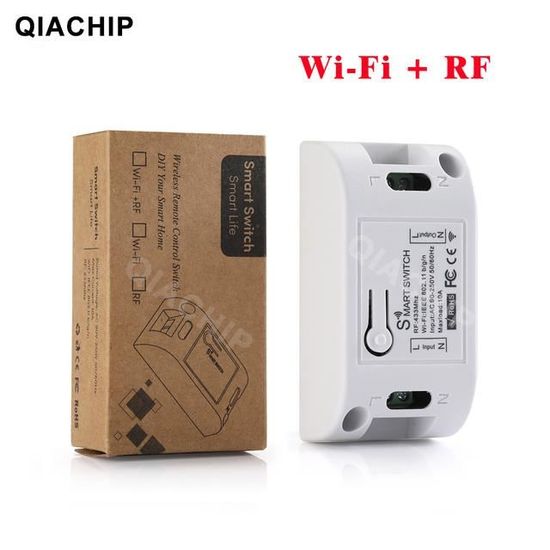 INTERRUPTEUR,1 smart switch--interrupteur mural sans fil Wifi Smart Life RF433, 110-220V ...