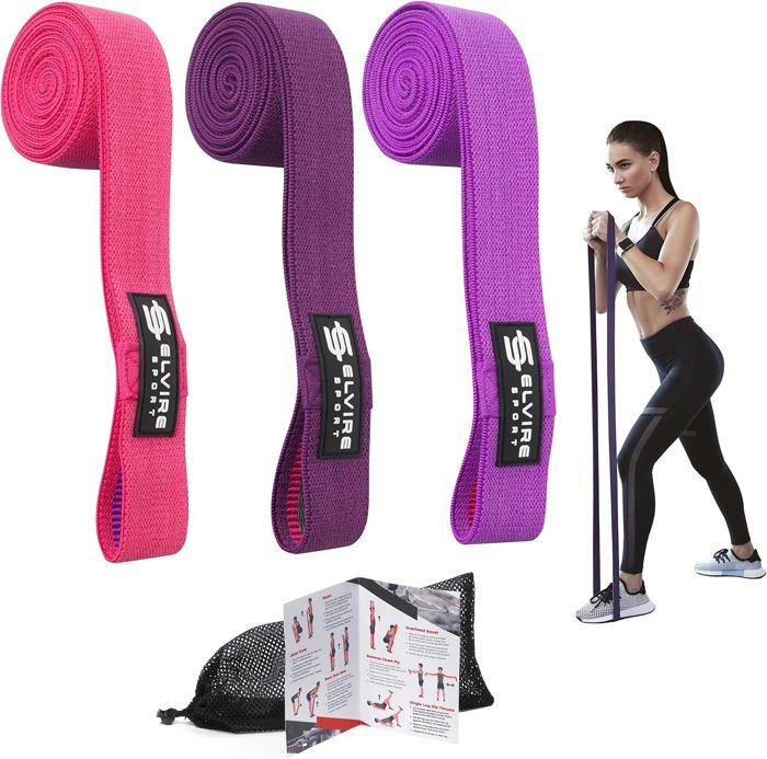 Bande lastique Musculation Femme et Homme Lot de 3 Bande Elastique Fitness Bande de Rsistance ...
