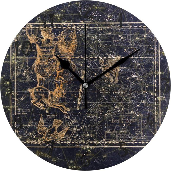 Espace D'Étoile D'Art Pendule Murale Décoratif Moderne Horloge De Mur ...