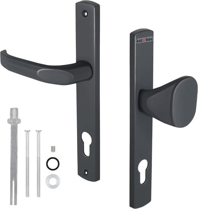 Poigne De Porte En Aluminium - 90 Mm - Cylindre Profil - Poigne De ...