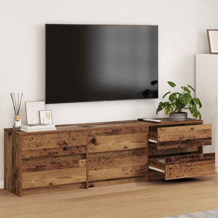 Meuble tv - meuble hi-fi Vidaxl Meuble TV Marron 180 x 34 x 50 cm ...