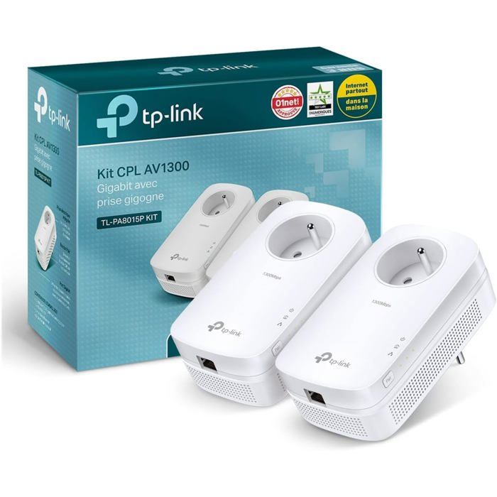 Kit CPL AV1200 - SWROSE -CPL AV1200, 1 Port Ethernet Gigabit, Prise ...