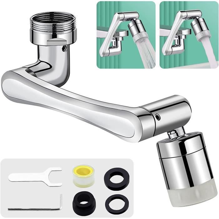 AJW-Embout Robinet Rotatif 1440° Embout de Robinet Rotatif Universel ...
