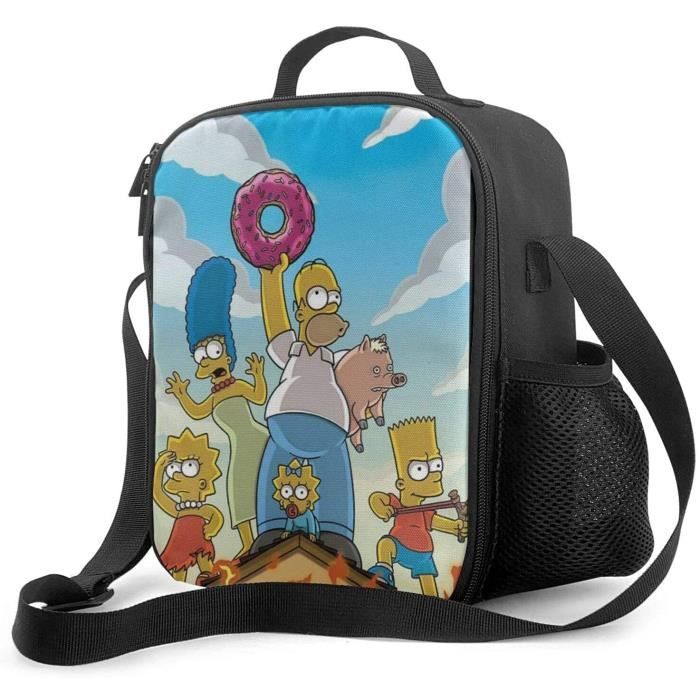 Sac à lunch isotherme The Simpsons avec bandoulière - Noir - Adulte ...