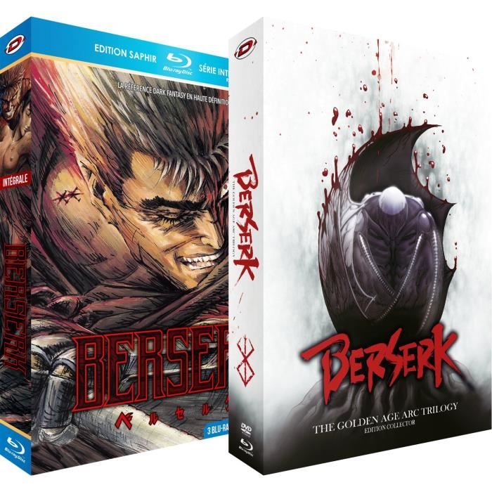 Berserk (Série TV + 3 Films) - Intégrale - Pack 2 Coffrets 6 Blu-ray ...