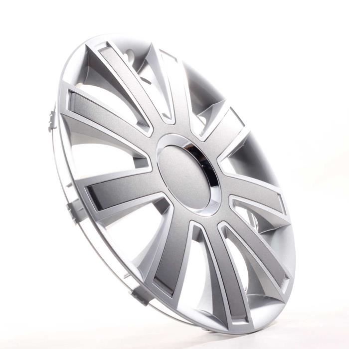 Enjoliveurs de roue 16 pouces silber - grau pour Citroen Ford Lancia ...