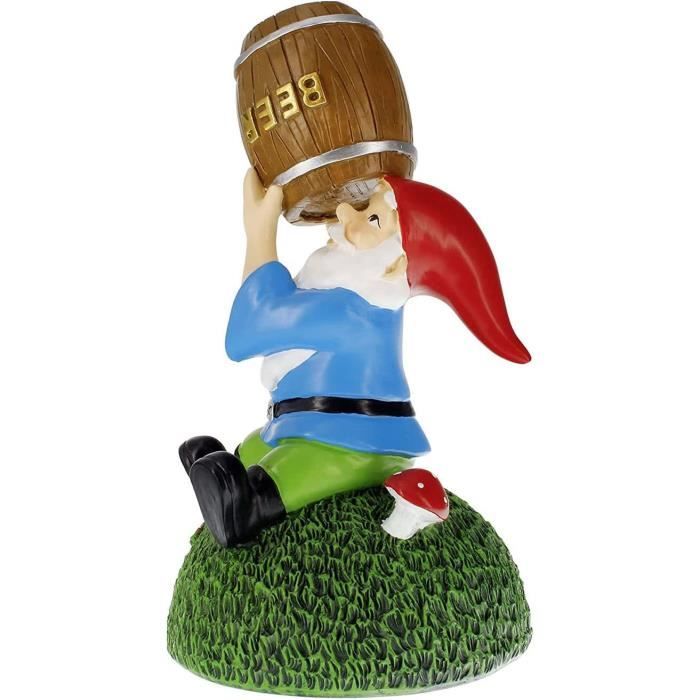 Nain De Jardin Drôle - Décor De Jardin Nain Lanterne | Figurine De Gnome De Statue D'Extérieur ...