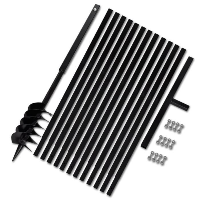 58816- Bêche et tarière manuelle - Foreuse Tarière 120 mm Avec Rallonge ...