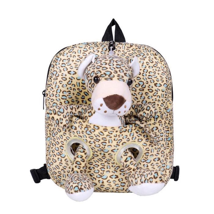 Animal Plush Backpack Cartoon Tiger Giraffe School Bag Kid Bag ...