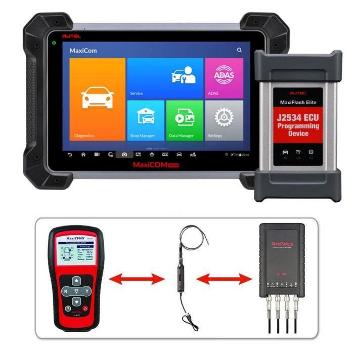 Autel MaxiCOM MK908P OBD2 Scanner Valise de Diagnostic Automobile avec ...