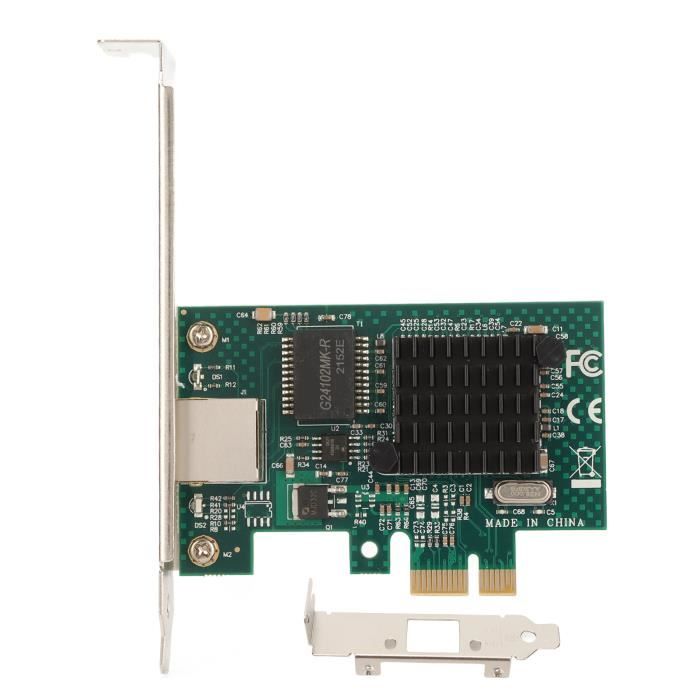 QID-carte réseau NIC à port unique Carte Réseau PCI Express X1 pour ...