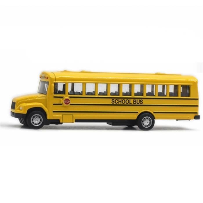 Kit Modelisme A Construire GS216 Yellow Alloy Pull Back School Bus ...