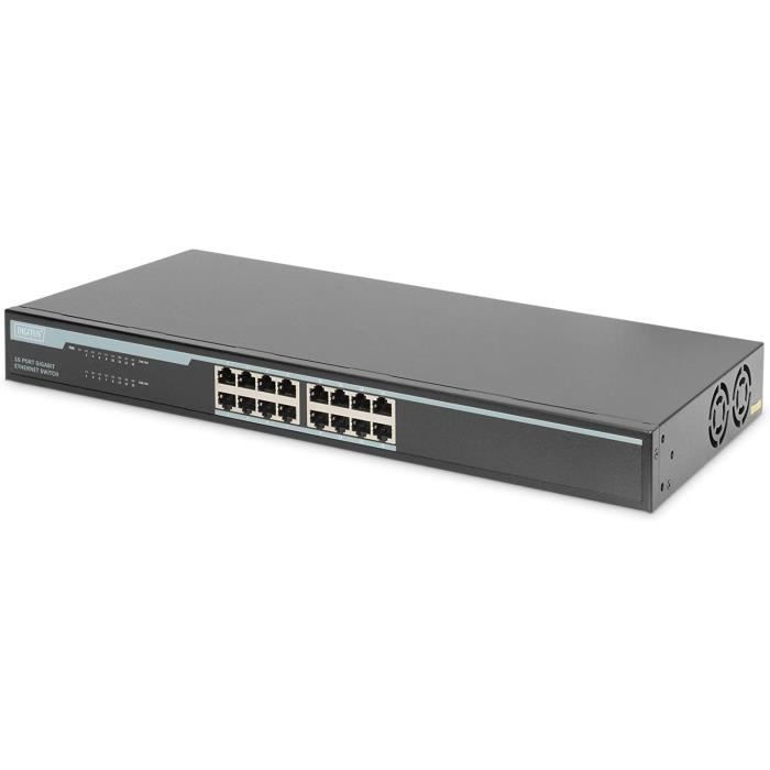 DIGITUS 16-Port Gigabit Switch 10/100/1 000Base-T 16 Ports Materiel de ...