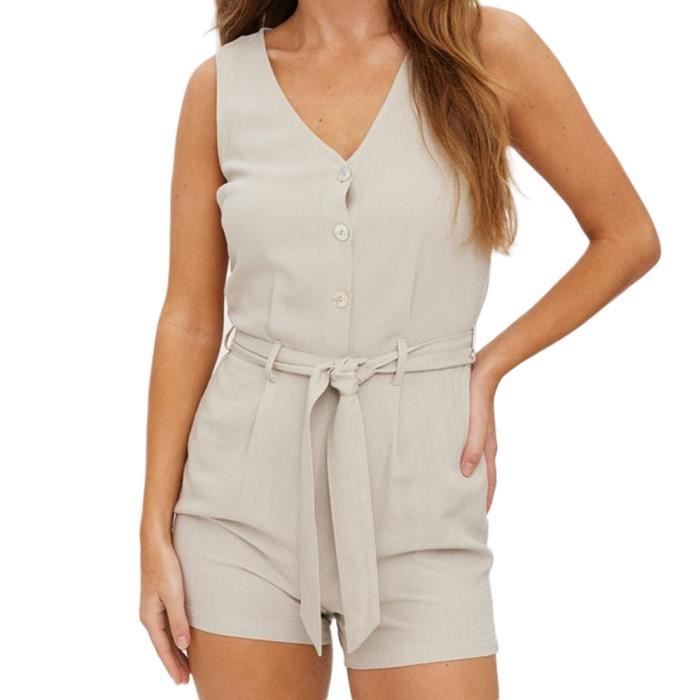 Combi-Short Beige Vero Moda ESMILO Beige - Cdiscount Prêt-à-Porter