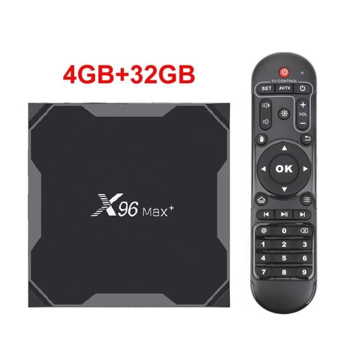 Amlogic S905X2 Android 8.1 TV BOX X96 Max Mini 4 K lecteur multimédia intelligent 4 GB RAM 64G ...