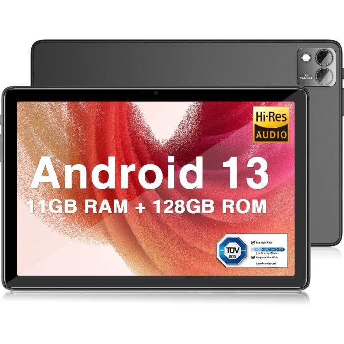 T10S Tablette Android 13, 11Gb Ram + 128Gb Rom(1Tb Tf)Octa Core ...