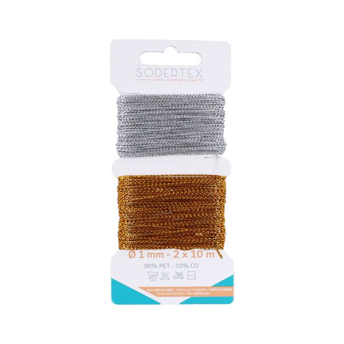 Fil doré et argenté 1mm x 10 m 2 pièces - Cdiscount Beaux-Arts et ...