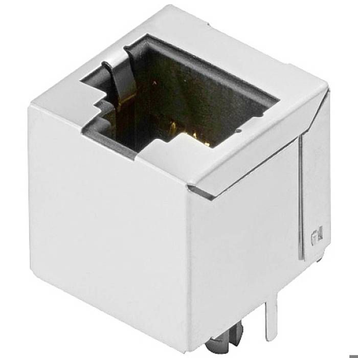 Bôitier femelle RJ45 - WEIDMÜLLER - RJ45C6 R1V 3.2N4N - Argent et Noir ...
