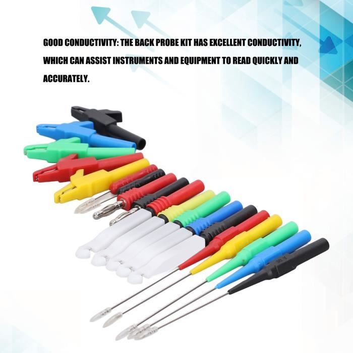 TIP Banana Plug Test Test Led Kit Bonne conductivité Lectures rapides ...